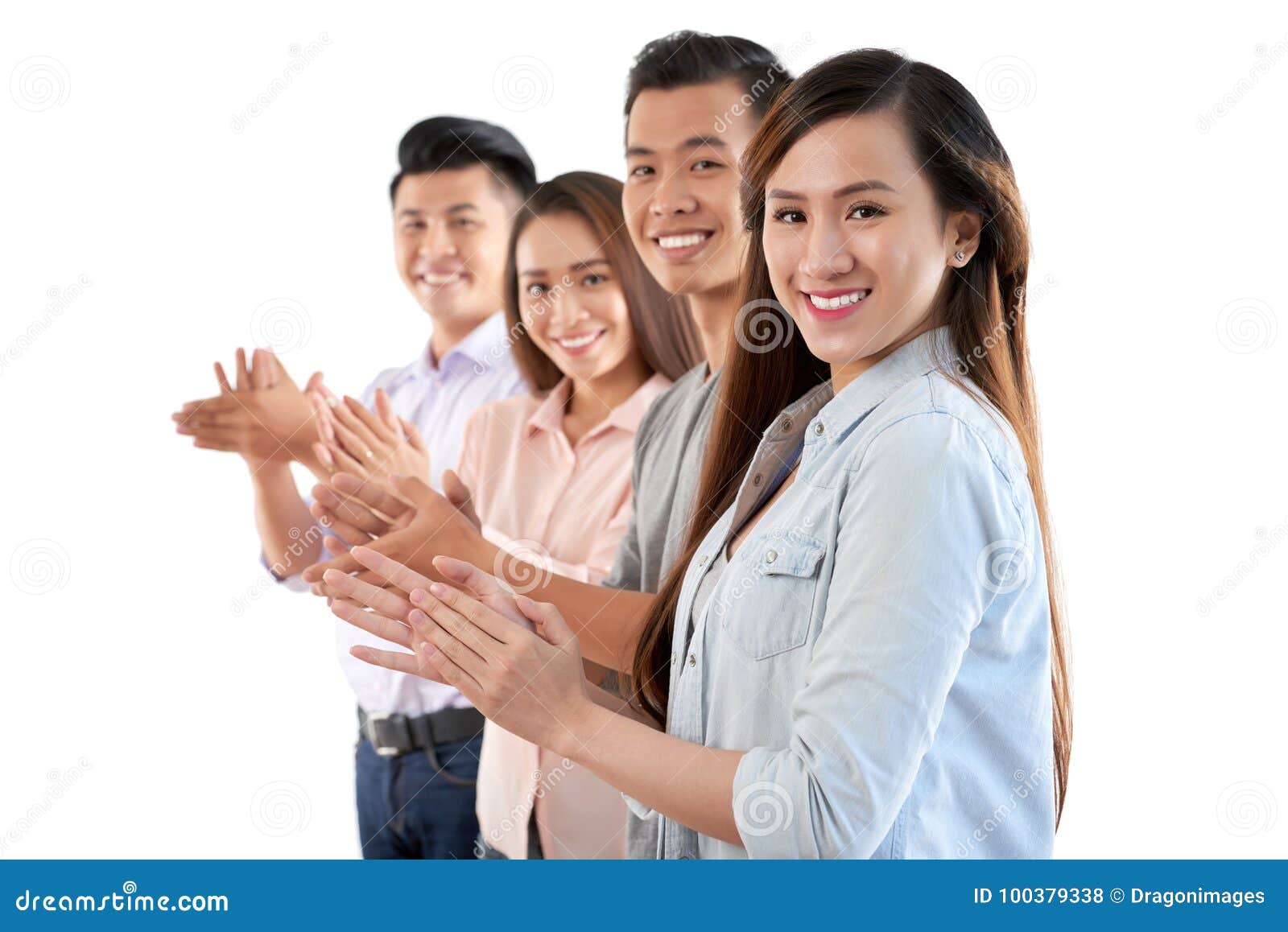 Applaus stockfoto. Bild von klatschen, frauen, glückwunsch - 100379338