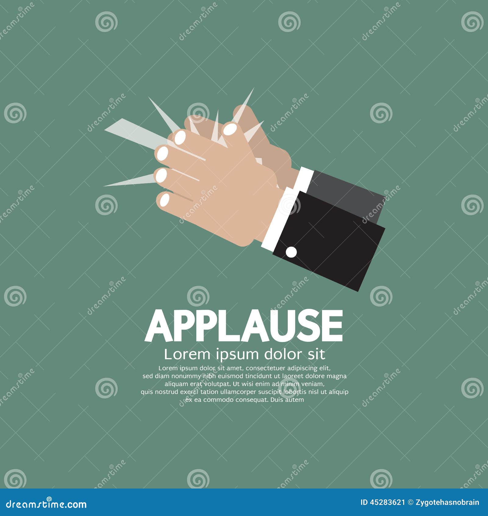 Applaus vector illustratie. Illustration of symbool, signaal - 45283621