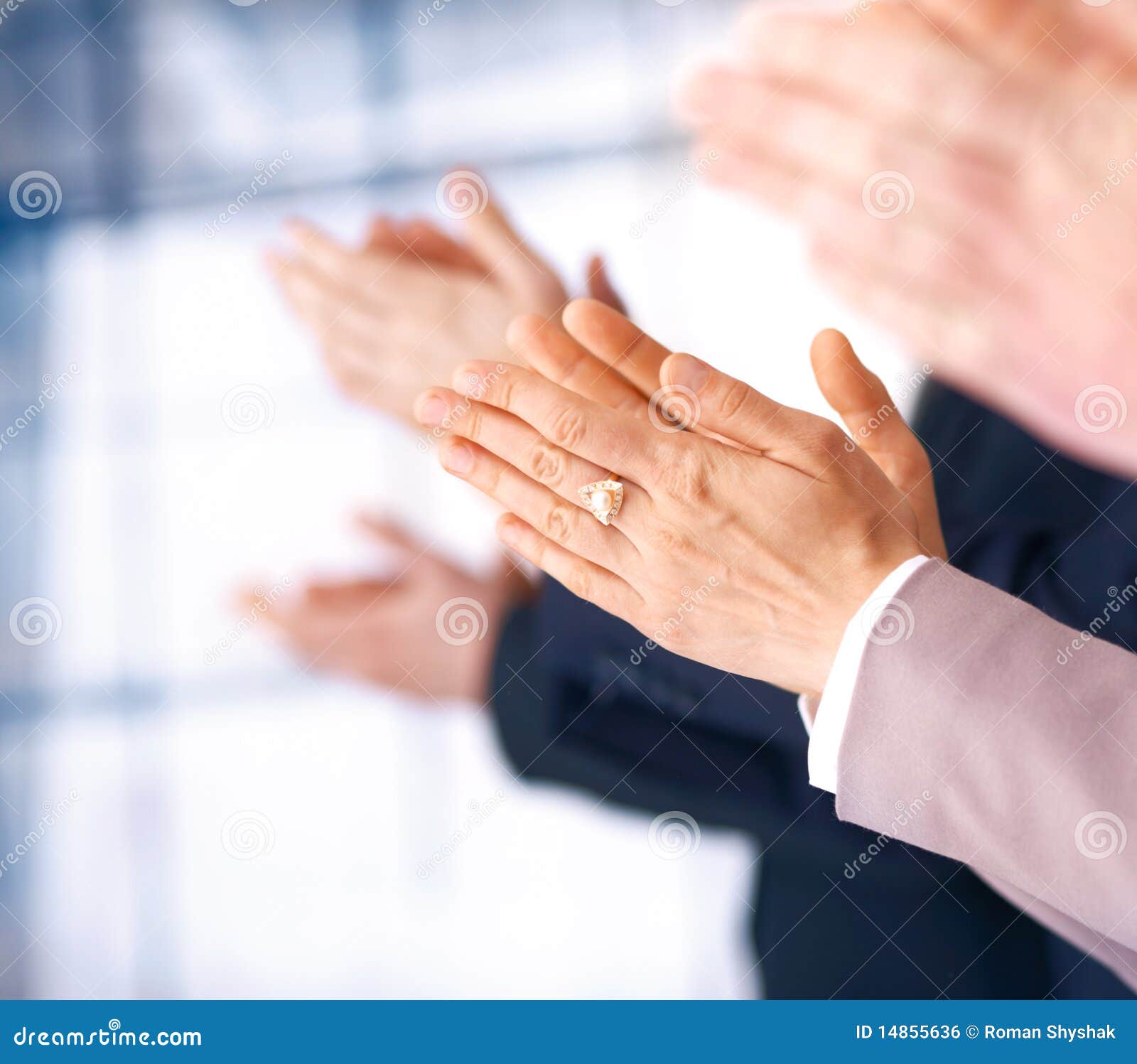 Applause. stock photo. Image of partners, company, happy - 14855636