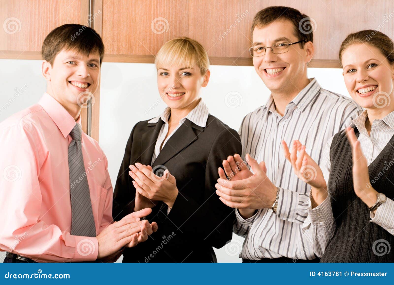 Applause stock image. Image of applauding, happy, office - 4163781