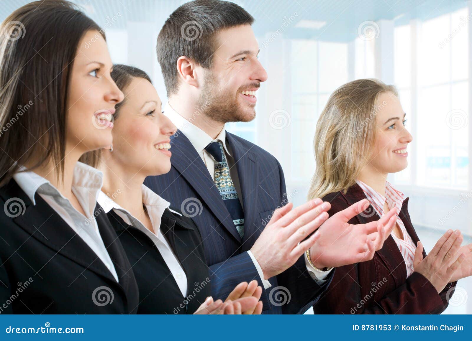 Applause stock image. Image of happy, executive, businesspeople - 8781953
