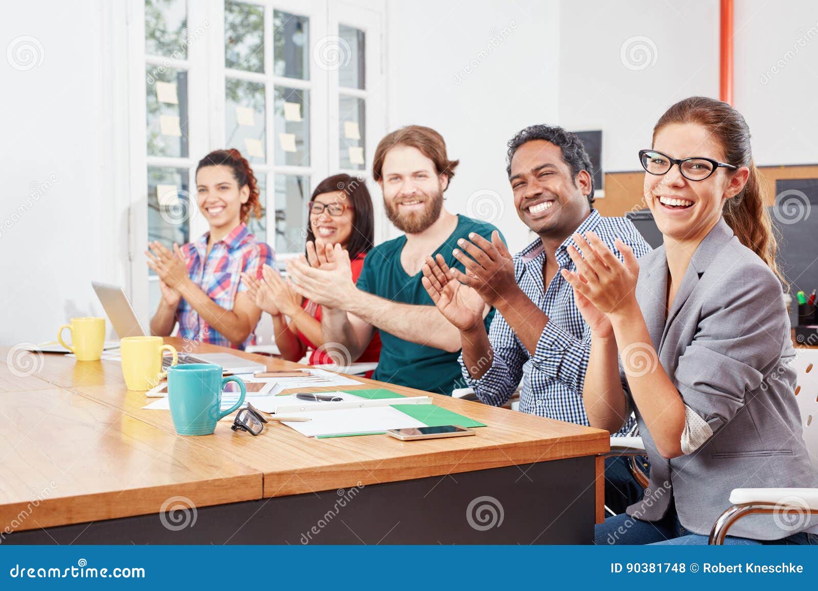 Applause of Business Startup People Stock Photo - Image of professional ...
