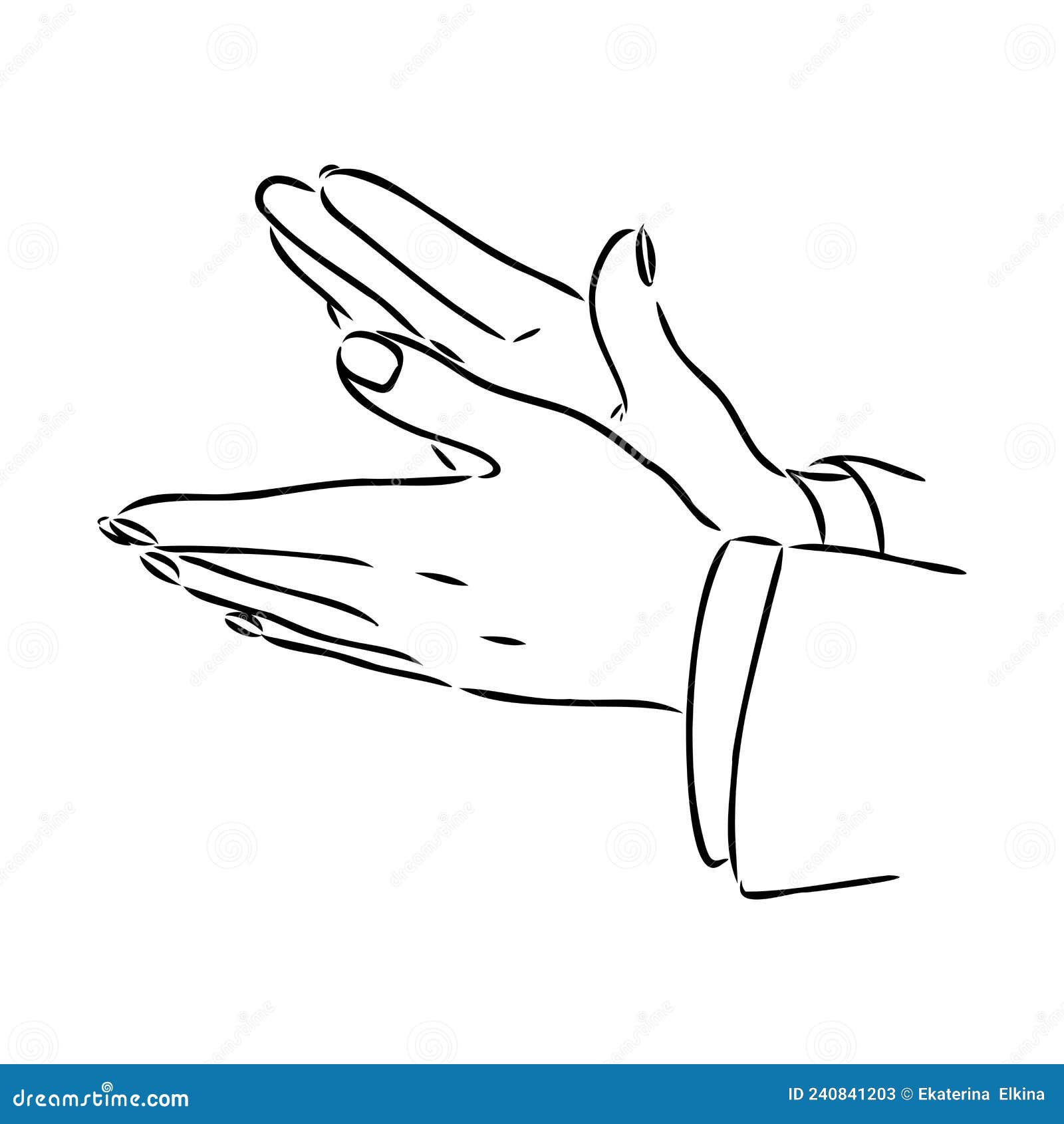 Applause Clapping Hands Engraving Vector Illustration. Scratch Board ...