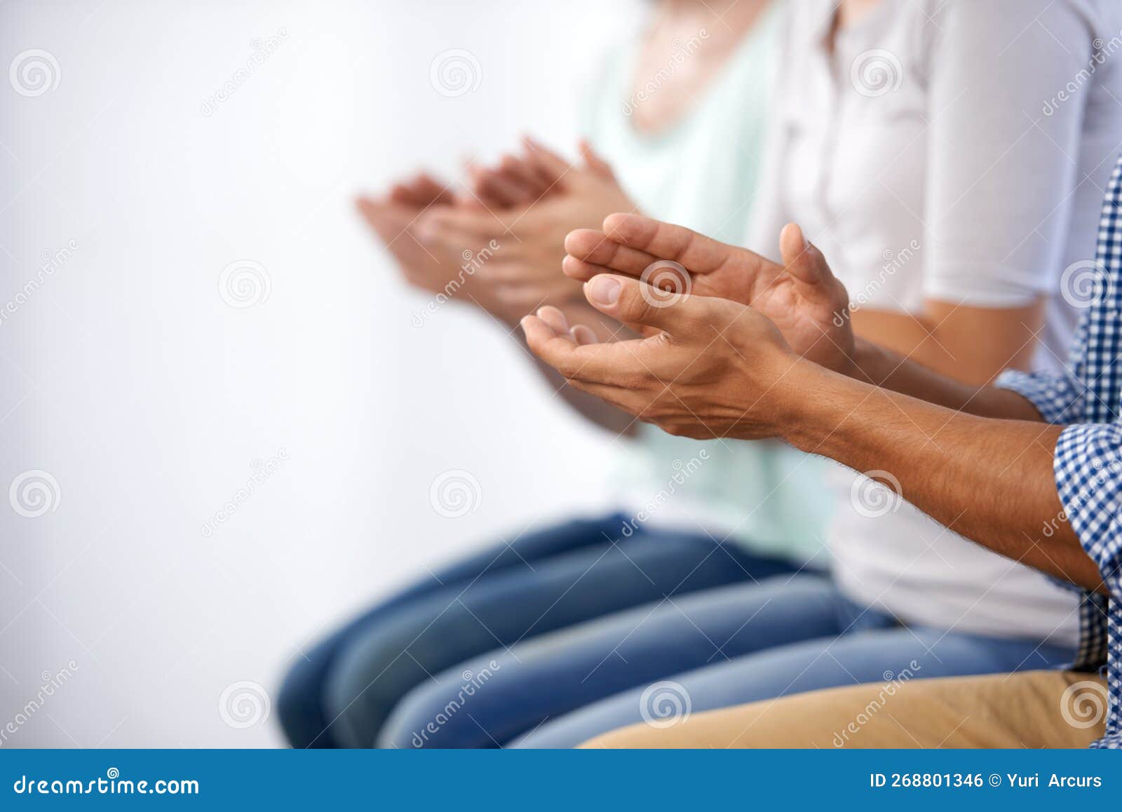 Applause for a Colleague. a Peoples Hands Clapping. Stock Photo - Image ...