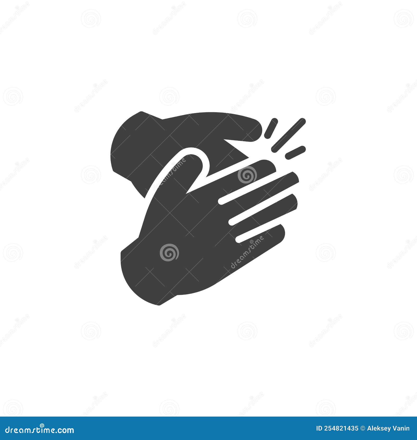 Applause Hands Clap Vector Icon Stock Vector - Illustration of human ...