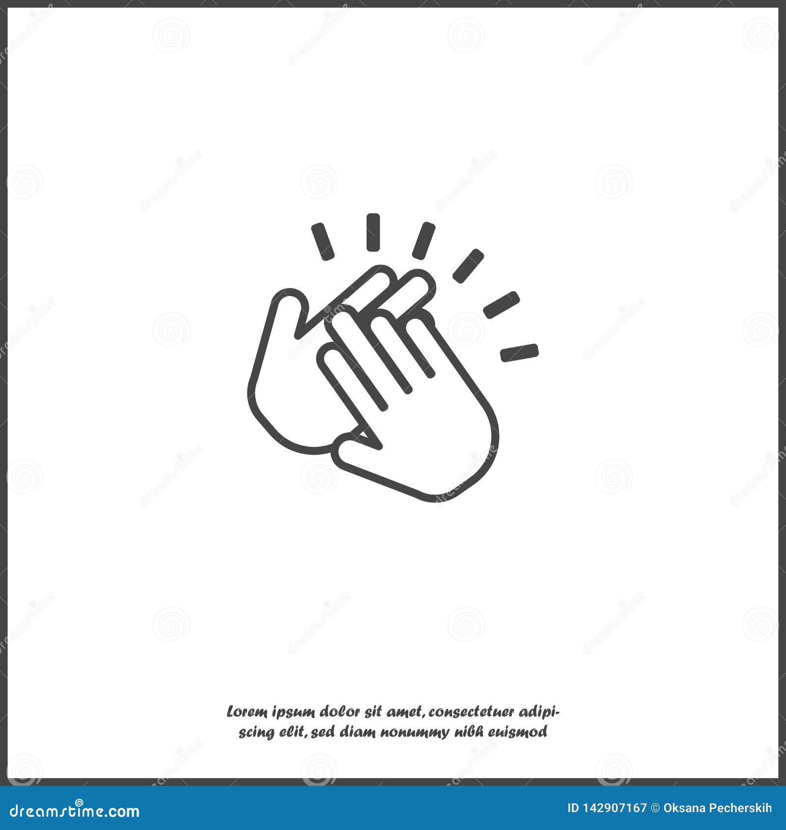 Applause Icon. a Symbol of Clapping Stock Vector - Illustration of ...