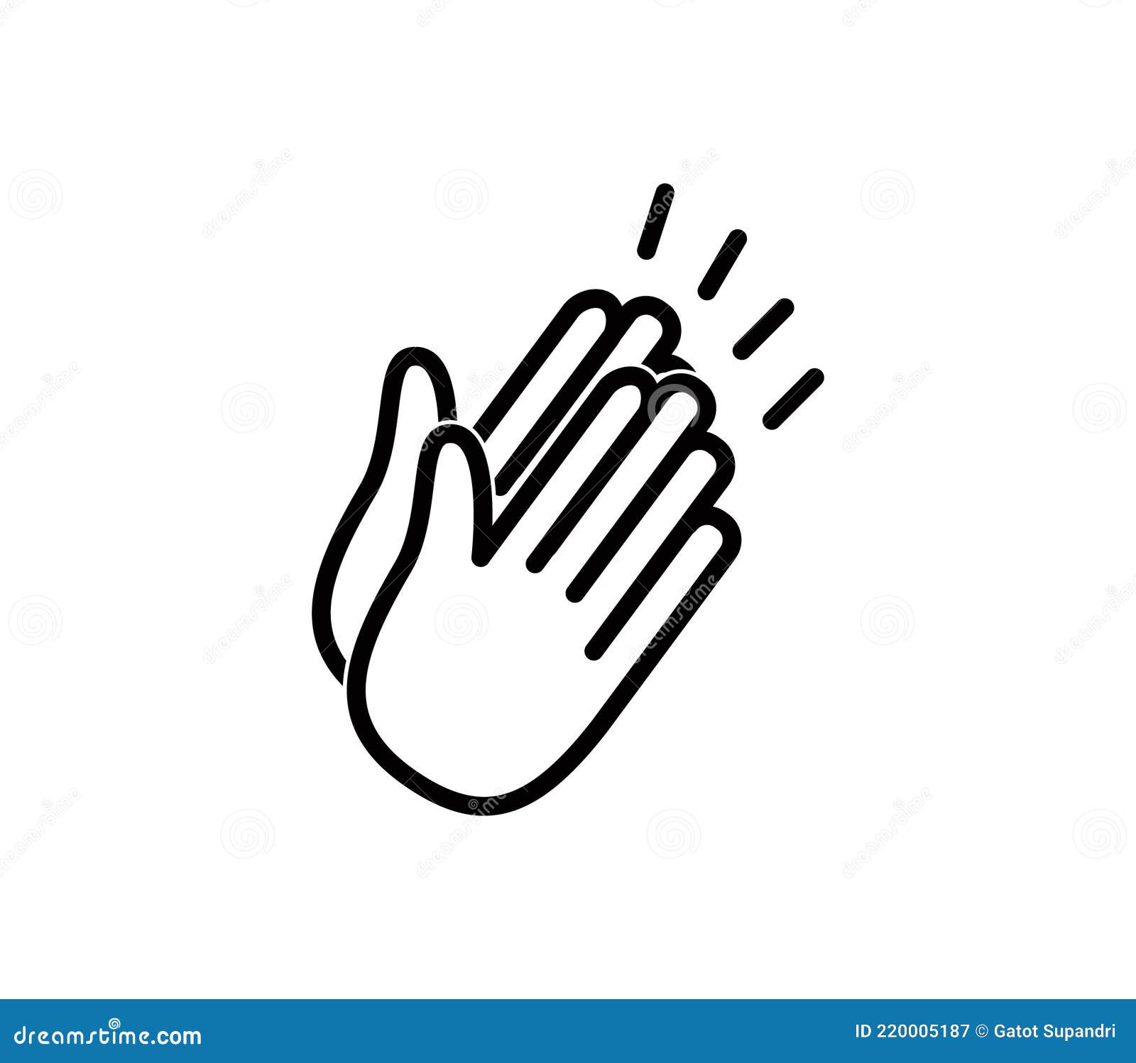 Applause Icon Vector Logo Design Template Stock Vector - Illustration ...