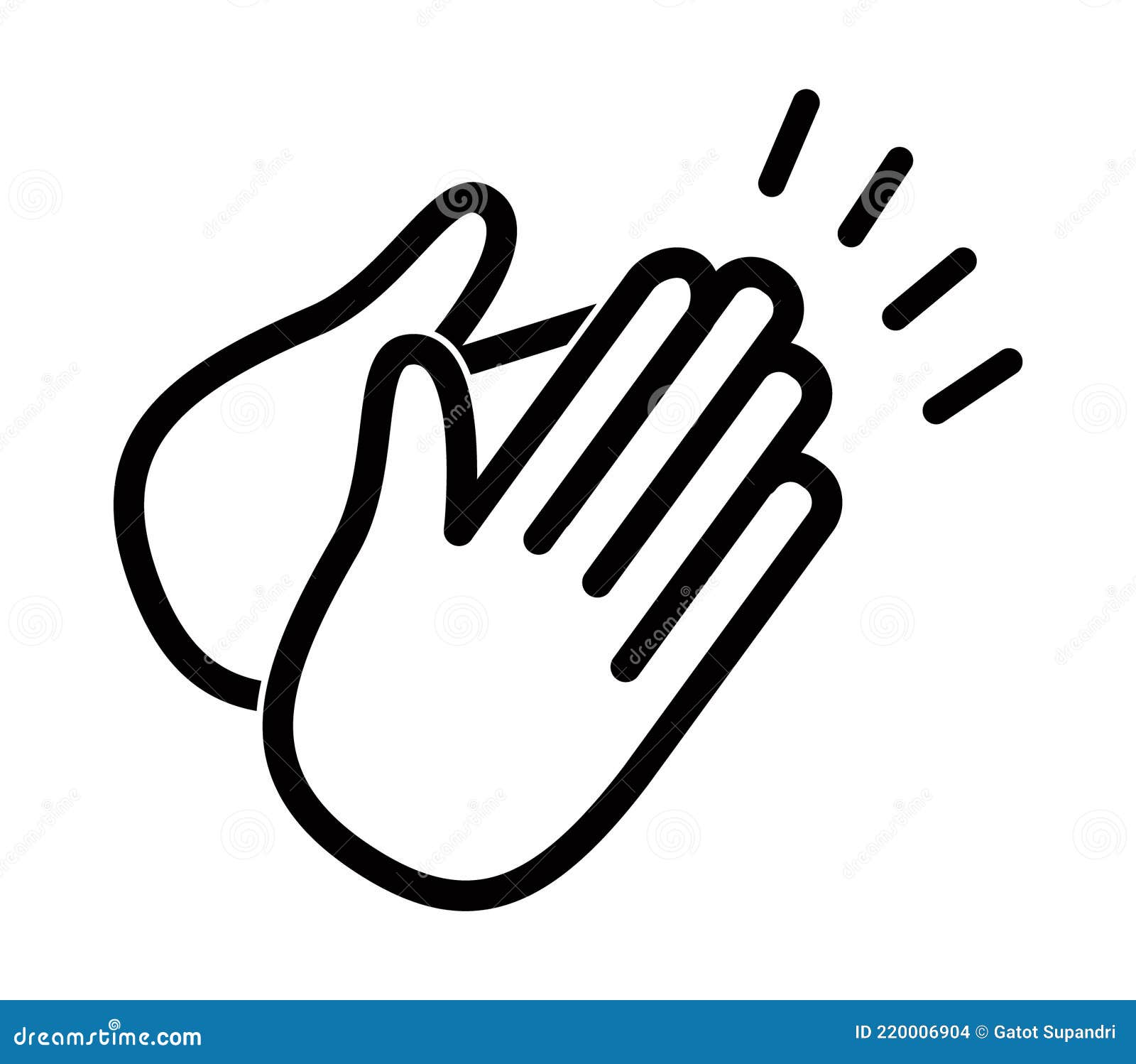 Applause Icon Vector Logo Design Template Stock Vector - Illustration ...