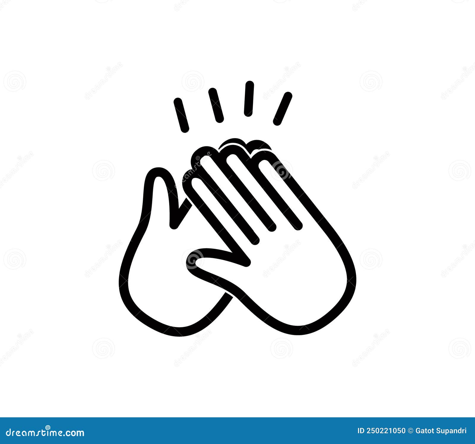 Applause Icon Vector Logo Design Template Stock Illustration ...