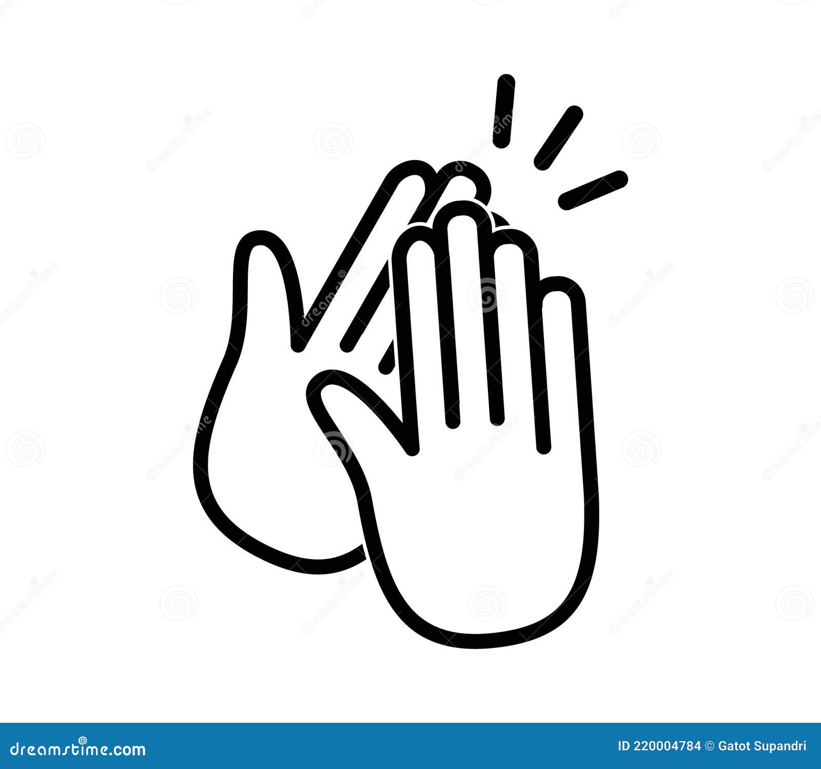 Applause Icon Vector Logo Design Template Stock Vector - Illustration ...