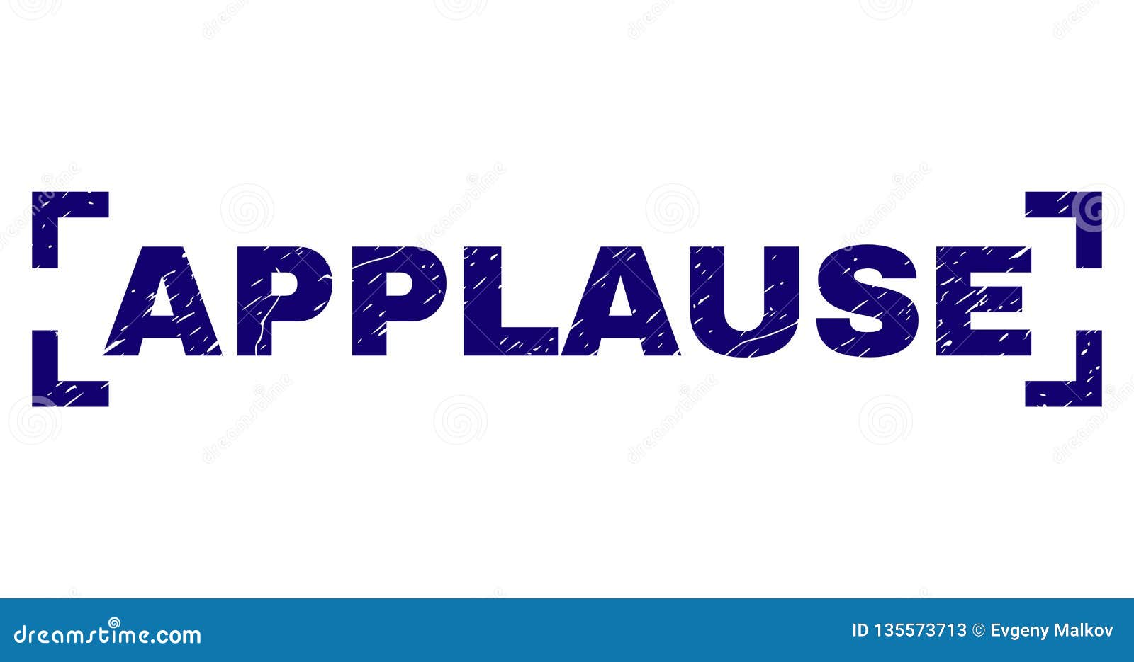 Scratched Textured APPLAUSE Stamp Seal between Corners Stock Vector ...