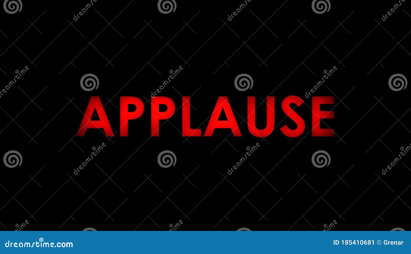 Applause red message text stock illustration. Illustration of danger ...