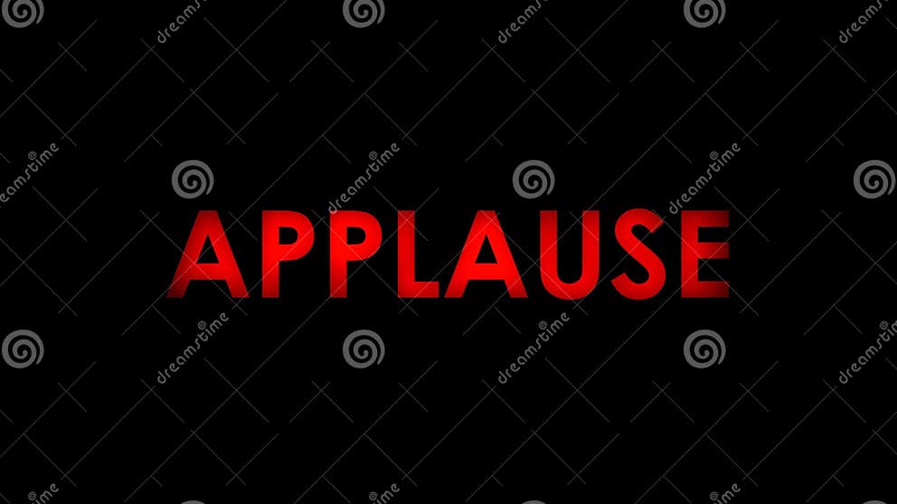 Applause red message text stock illustration. Illustration of danger ...