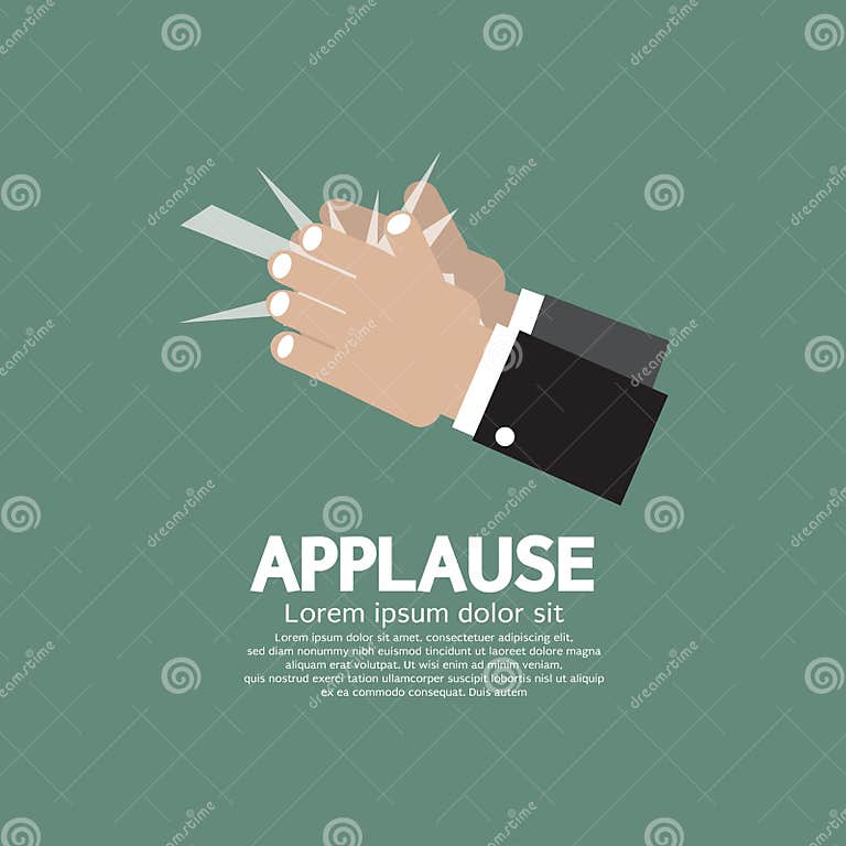 Applause stock vector. Illustration of celebration, applause - 45283621