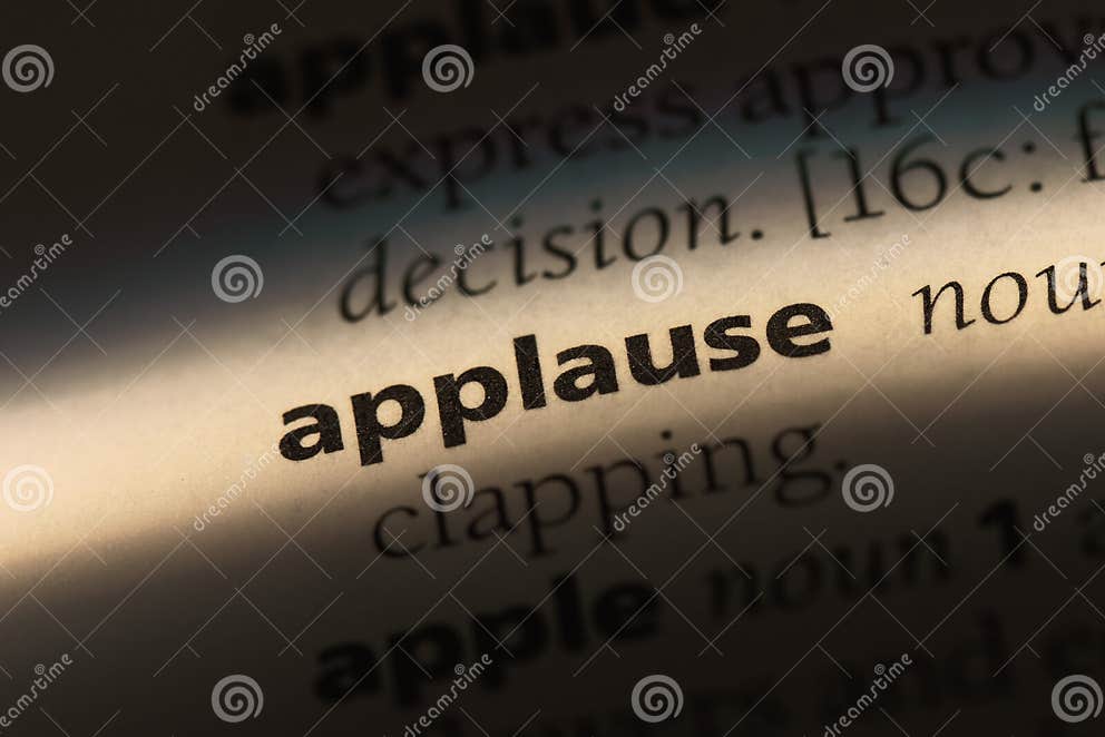 Applause stock image. Image of definition, english, closeup - 114410545