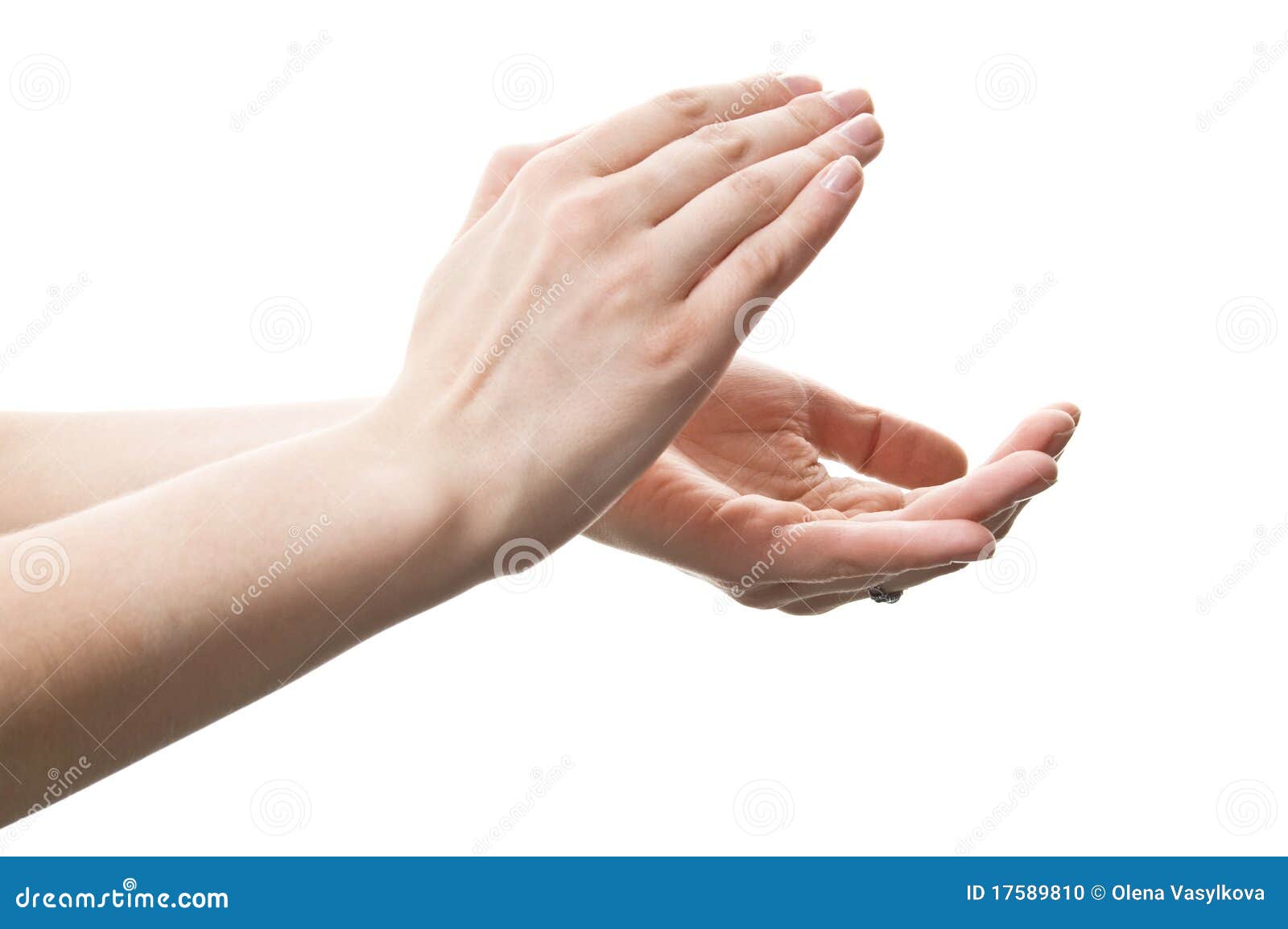 Applauso della mano fotografia stock. Immagine di palma - 17589810