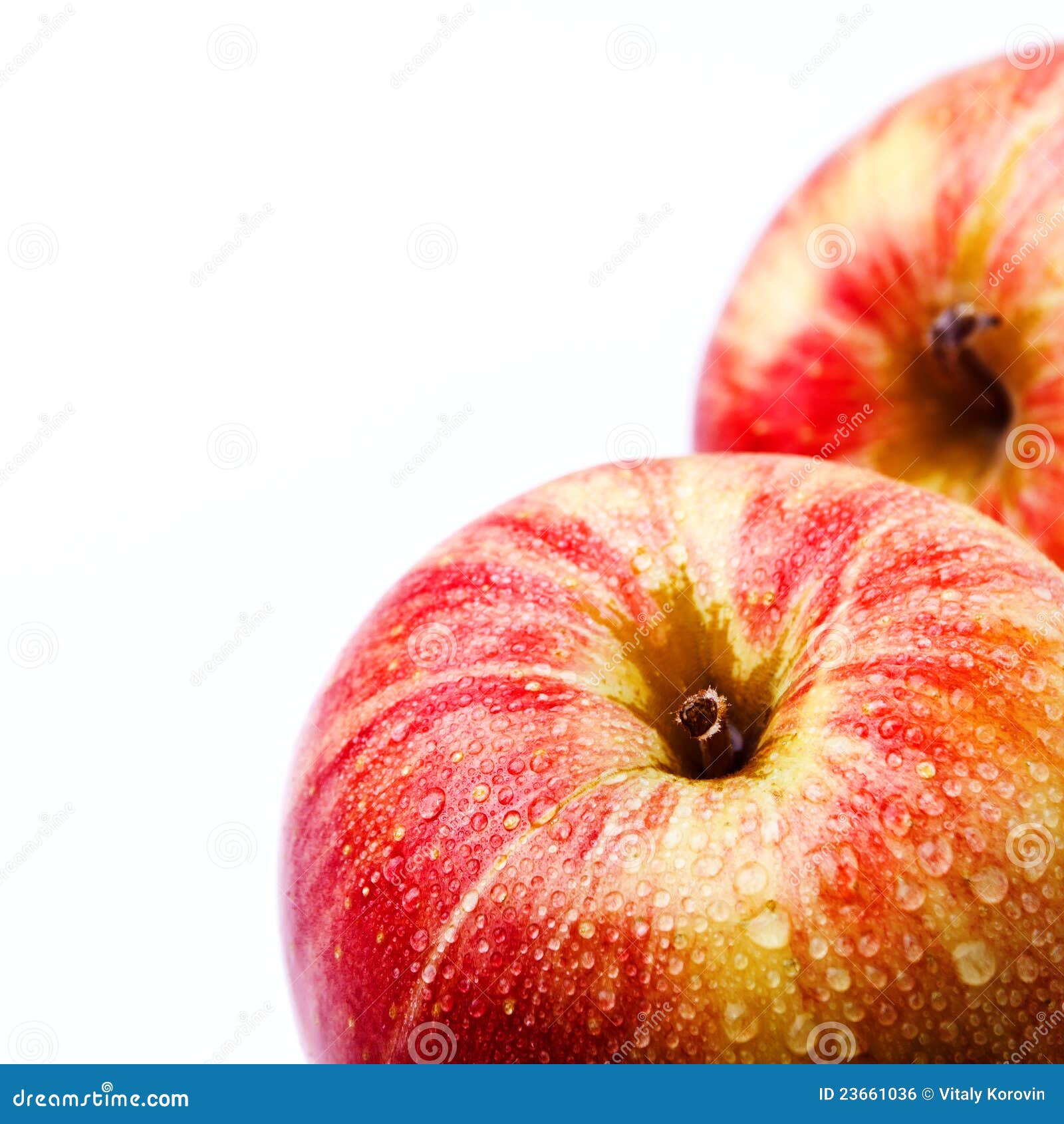 Apple stock photo. Image of macro, drop, healthy, cropped - 23661036