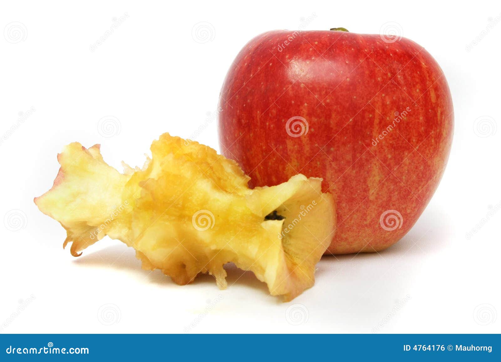 Apple before and after stock photo. Image of diet, white - 4764176