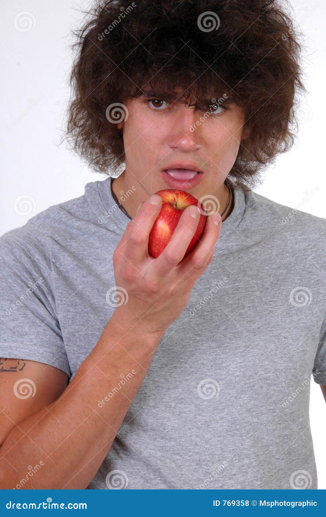 Apple stock photo. Image of teenager, healthy, people, hand - 769358