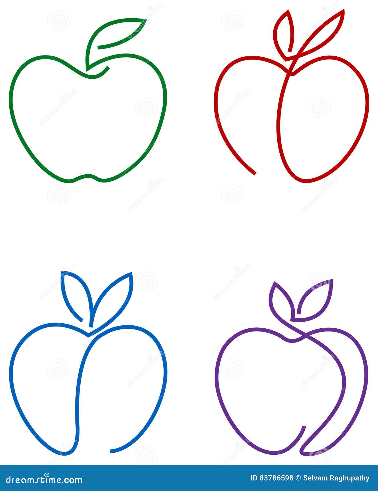 Apple abstract design stock vector. Illustration of fruit - 83786598