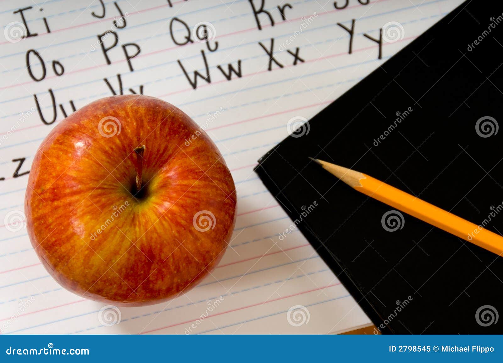 Apple with the alphabet stock image. Image of fall, utensil - 2798545