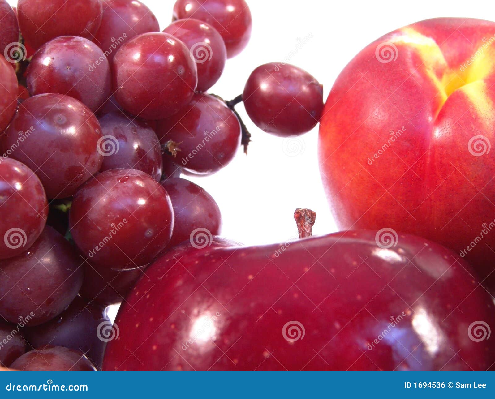 Apple, Apricot and Grapes stock photo. Image of antioxidant - 1694536