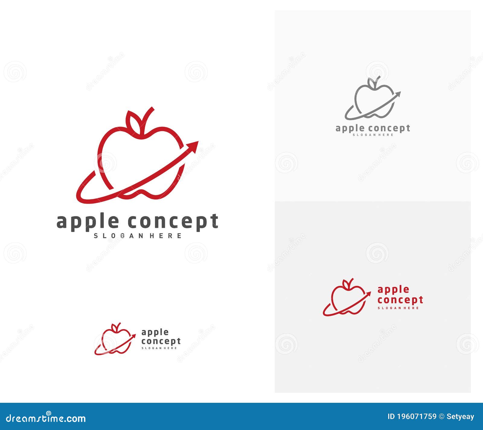 Apple with Arrow Logo Design Vector Template, Fruits Apple Icon Symbol ...