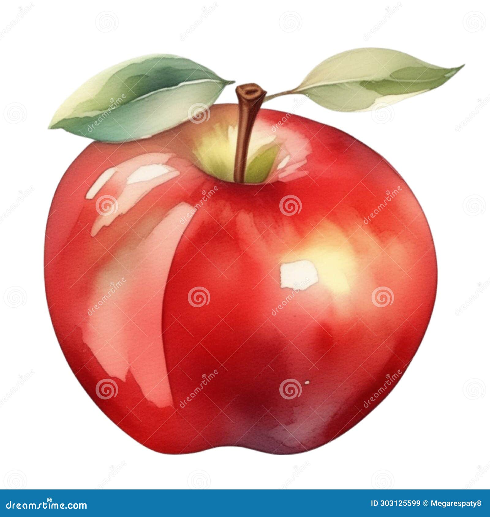 Stunning 8k Red Apple Rendering With Clean White Background Stock Photo ...