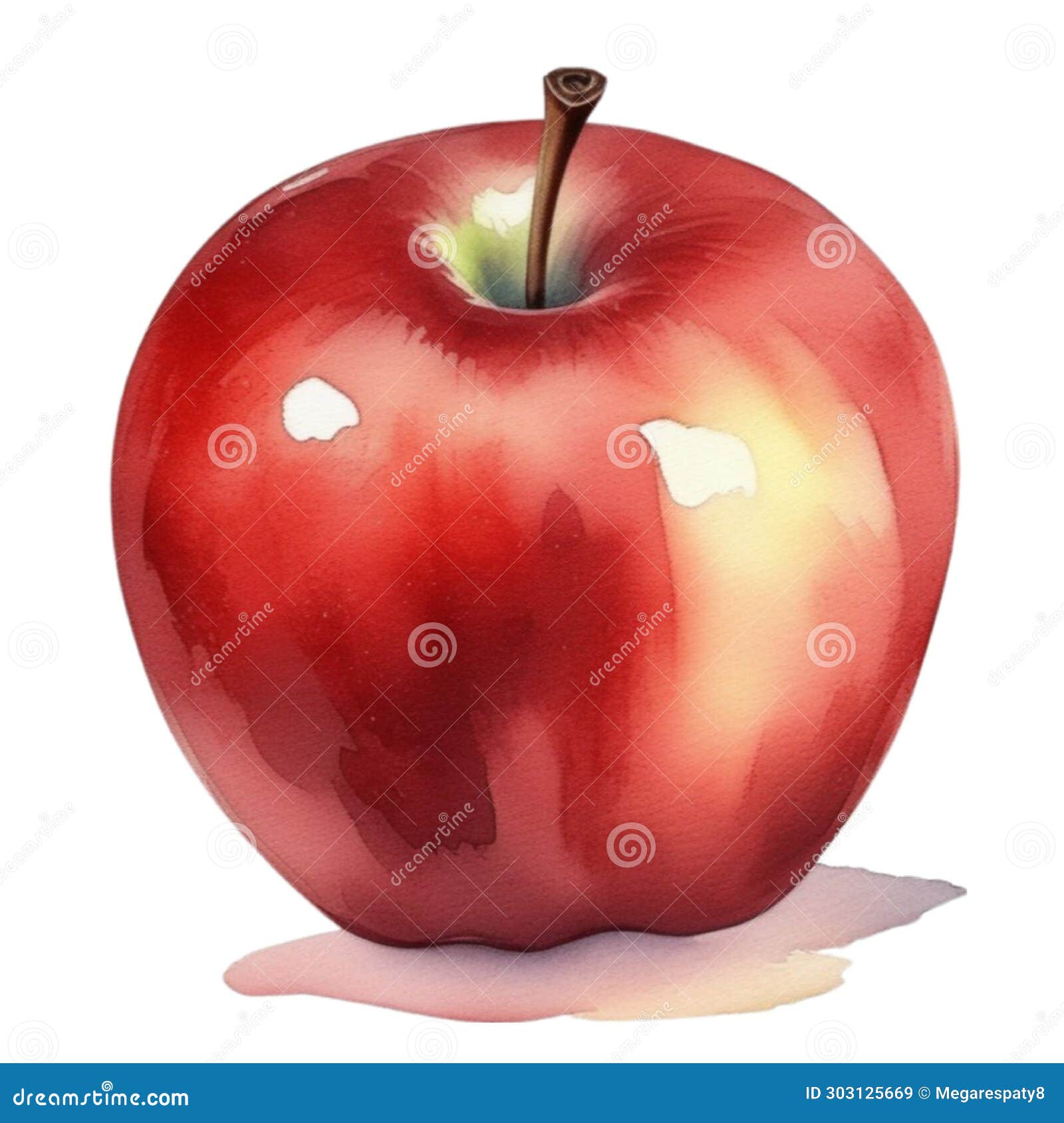 Stunning 8k Red Apple Rendering With Clean White Background Stock Photo ...