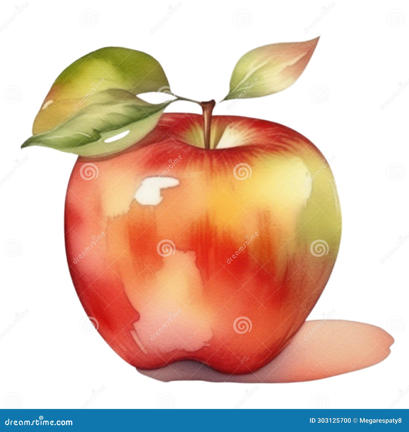Stunning 8k Red Apple Rendering With Clean White Background Stock Photo ...