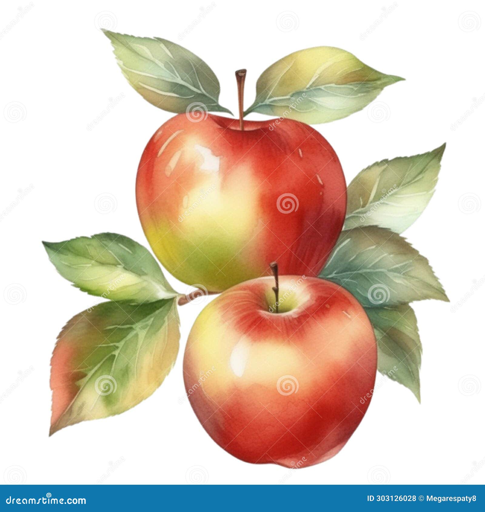 Stunning 8k Red Apple Rendering With Clean White Background Stock Photo ...