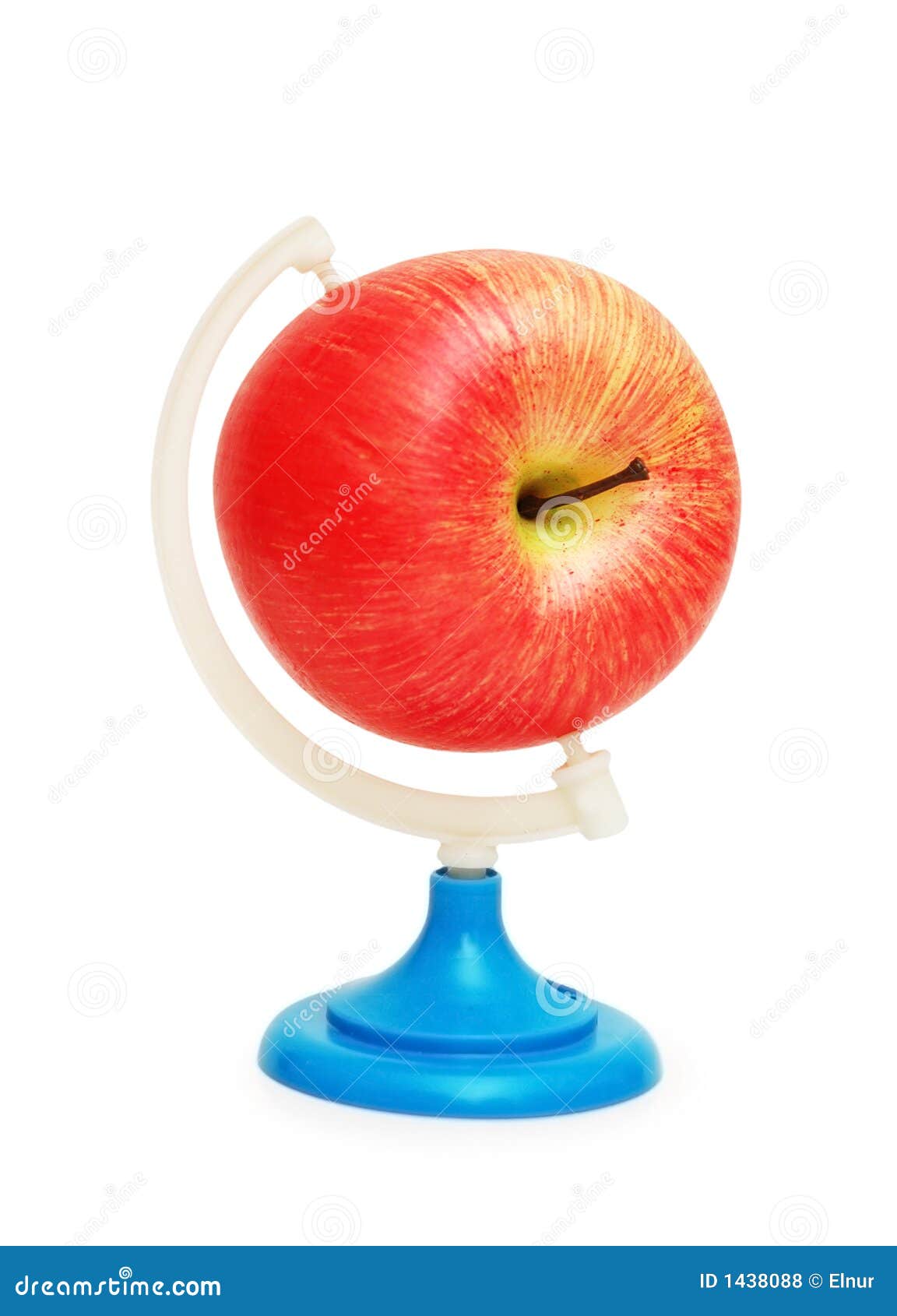Apple as a globe stock photo. Image of globe, crisp, health - 1438088