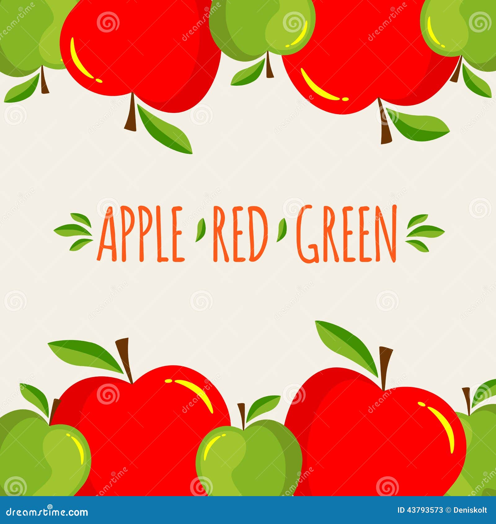 Apple Background. Fruit Seamless Texture Cartoon Vector | CartoonDealer ...