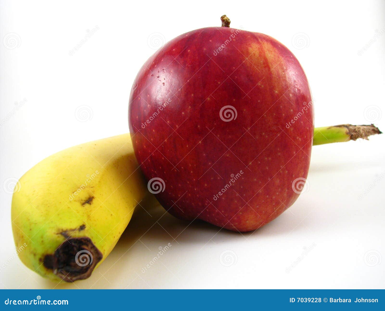 Apple and Banana stock photo. Image of yellow, healthy - 7039228