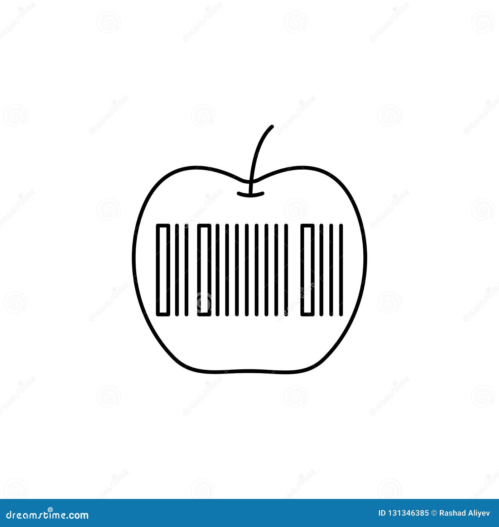 Apple, Barcode Icon. Element of GMA Icon for Mobile Concept and Web ...