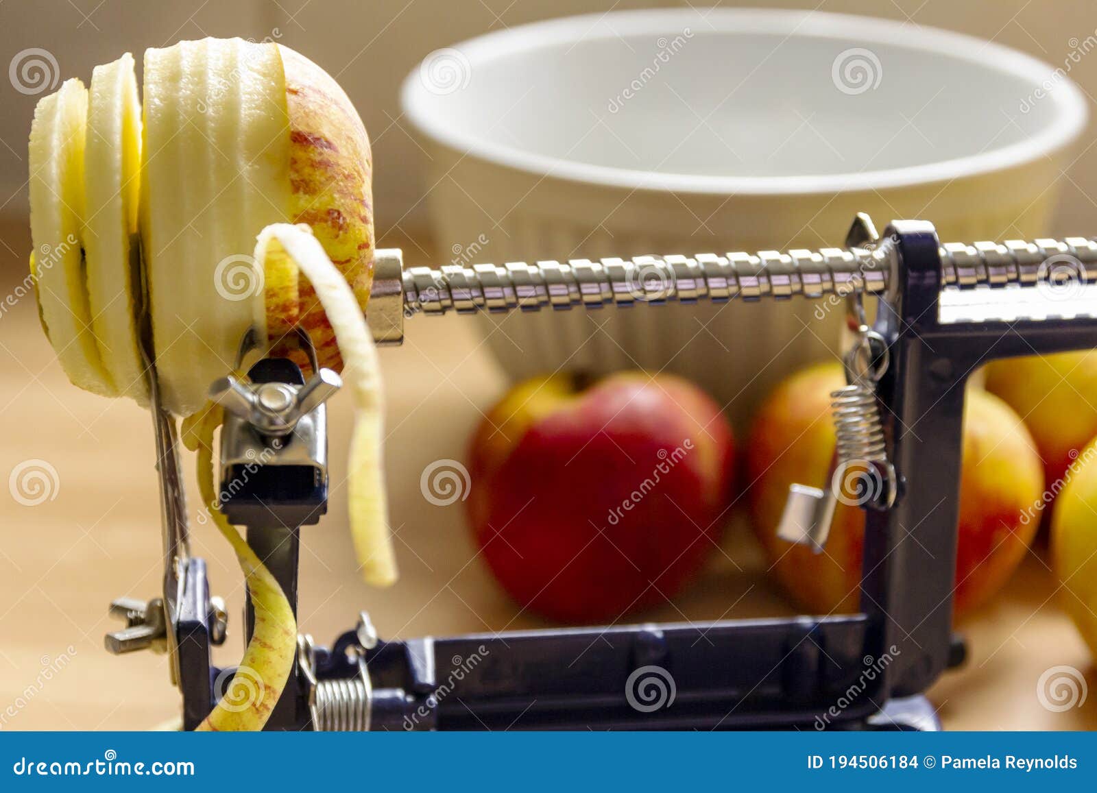 Apple Being Washed To Eliminate Contamination By Viruses And Bacteria ...