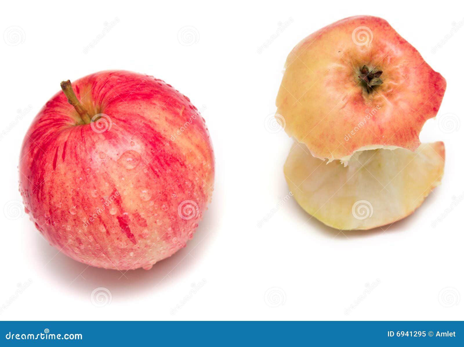 Apple and bit stock image. Image of apple, piece, remainders - 6941295