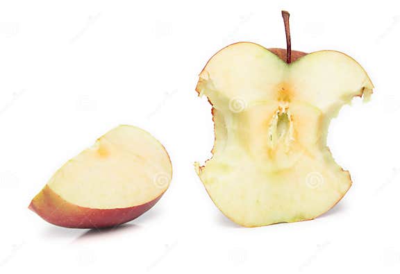 Apple bit stock image. Image of isolated, white, apple - 7351111