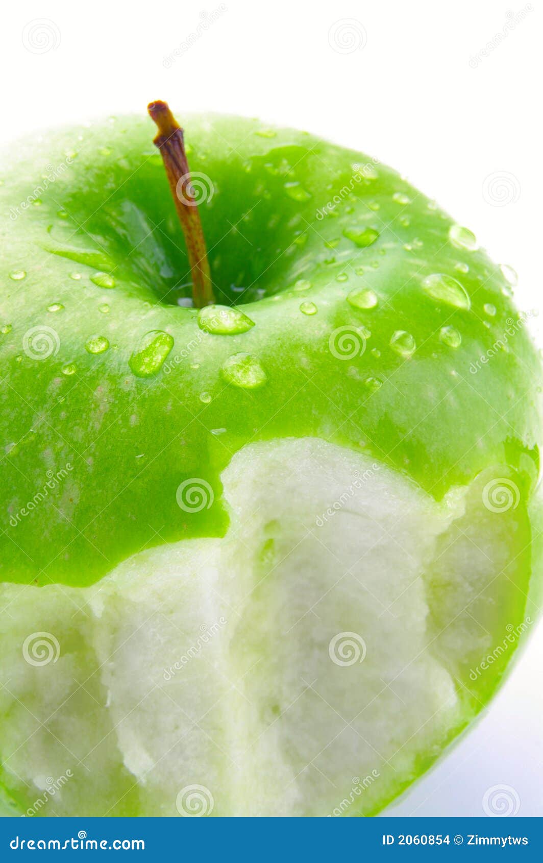 Apple bite stock photo. Image of fiber, juicy, green, produce - 2060854