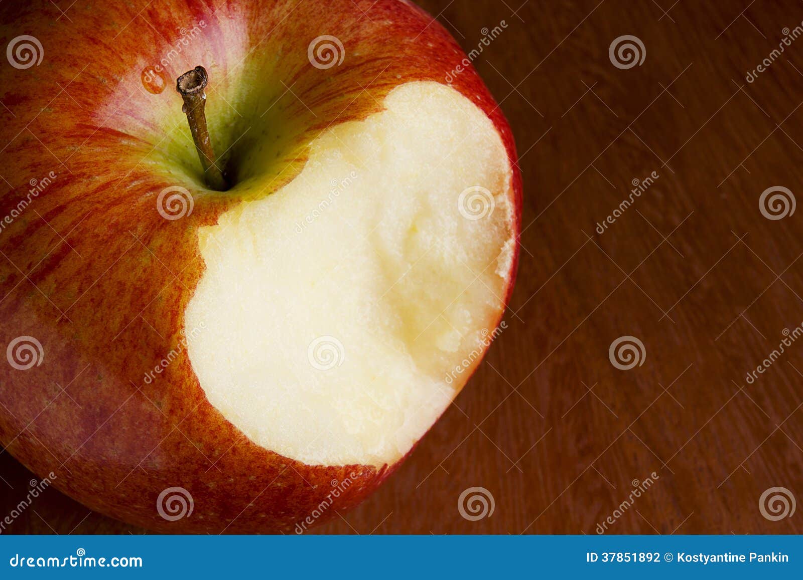 Apple bitten off stock photo. Image of apple, nibble - 37851892