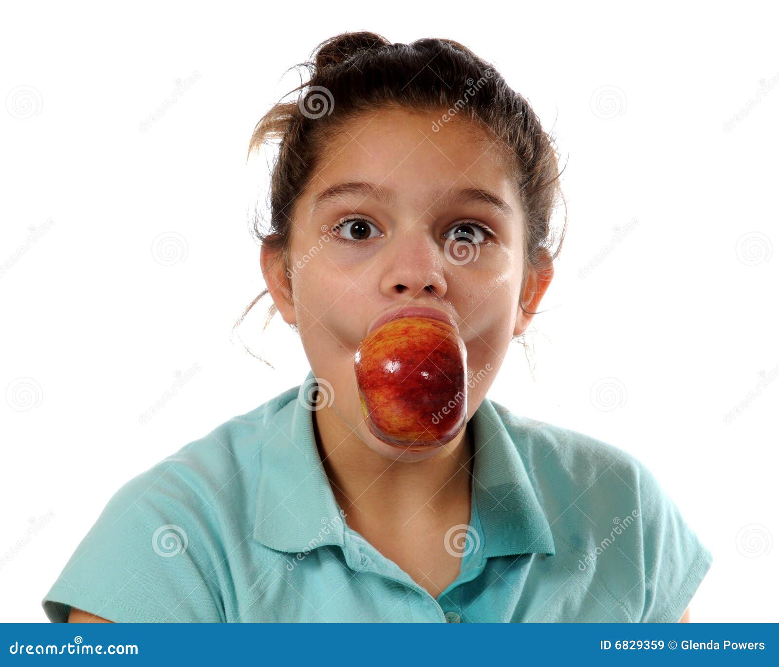 Apple Bobbing Success stock image. Image of game, eyes - 6829359