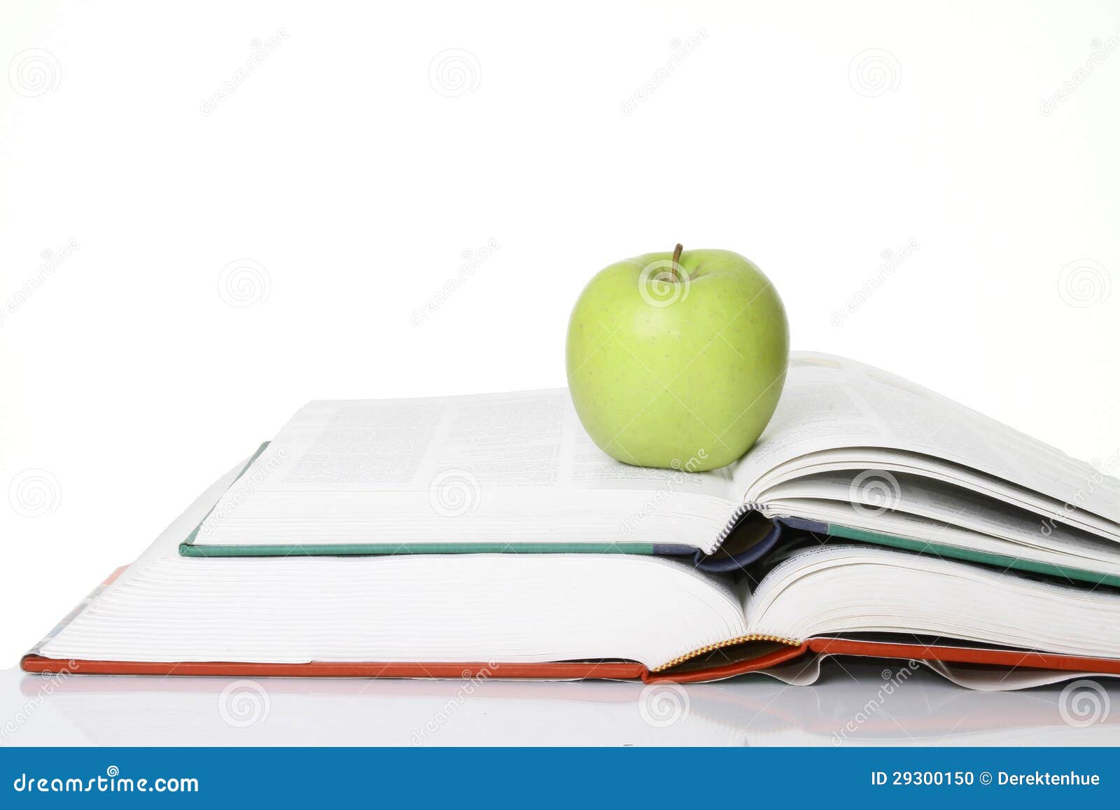 Apple with books stock photo. Image of apple, covers - 29300150