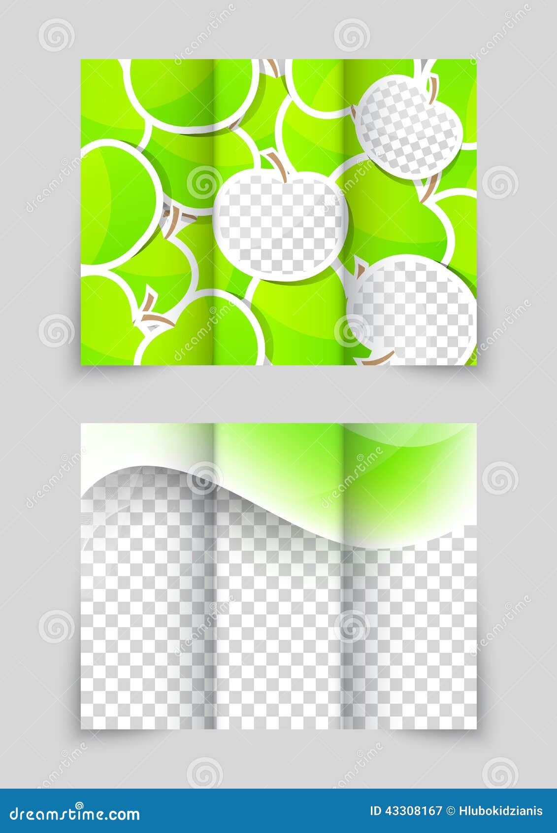 Apple brochure stock vector. Illustration of design, booklet - 43308167