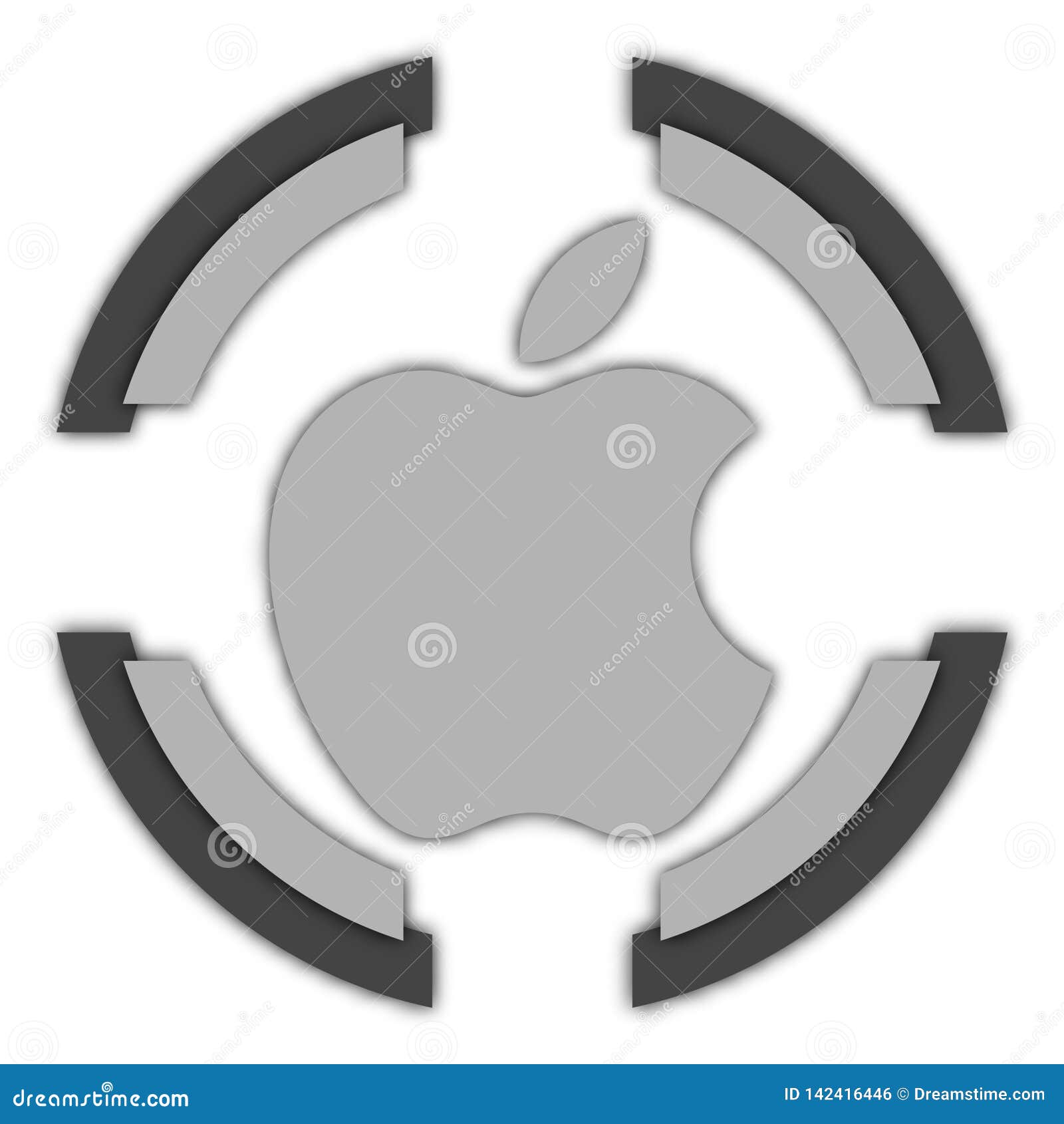 Apple button editorial photo. Illustration of button - 142416446