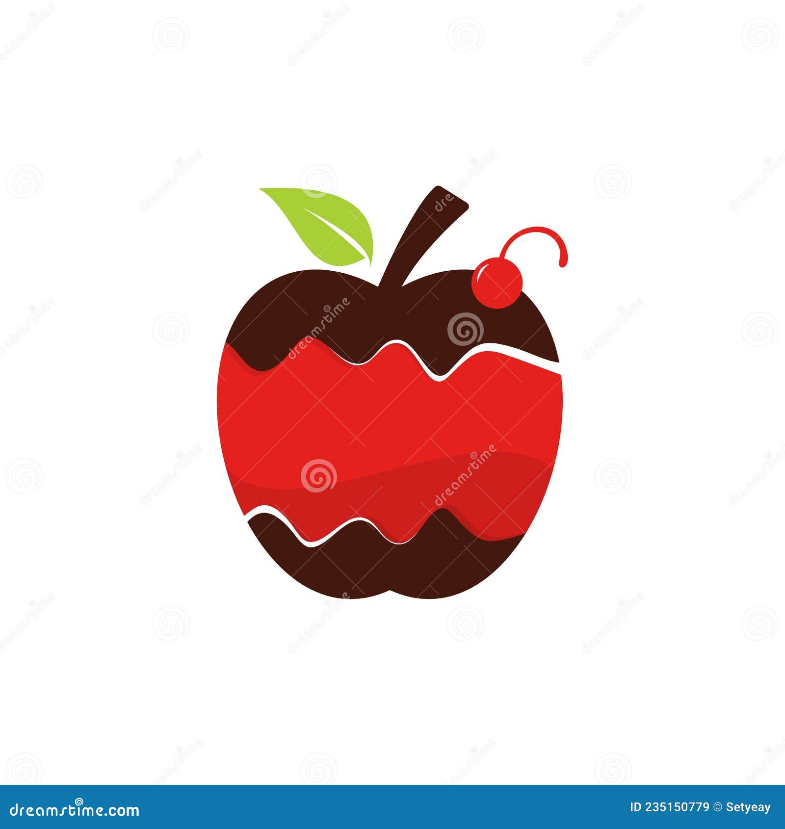 Apple Cake Logo Design Vector Template. Bakery Logo Concept Stock ...