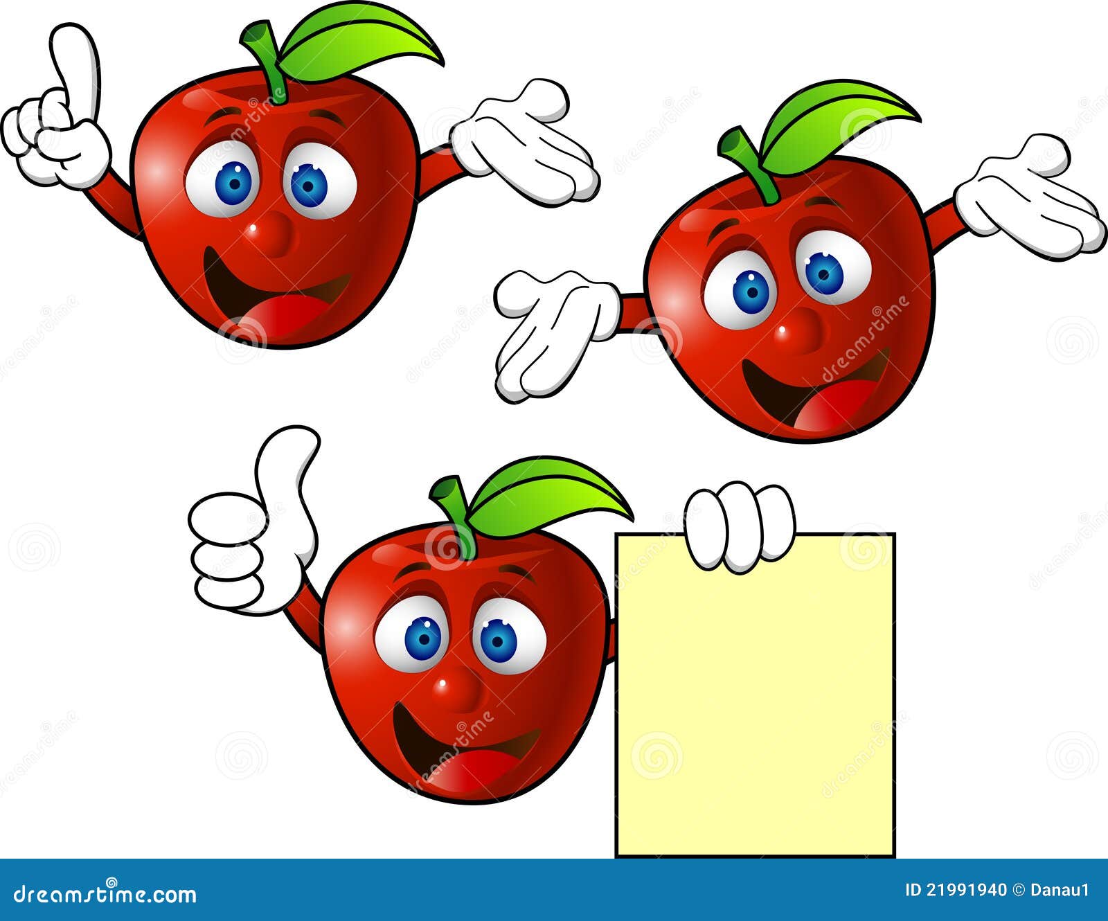 Apple cartoon stock illustration. Illustration of pattern - 21991940