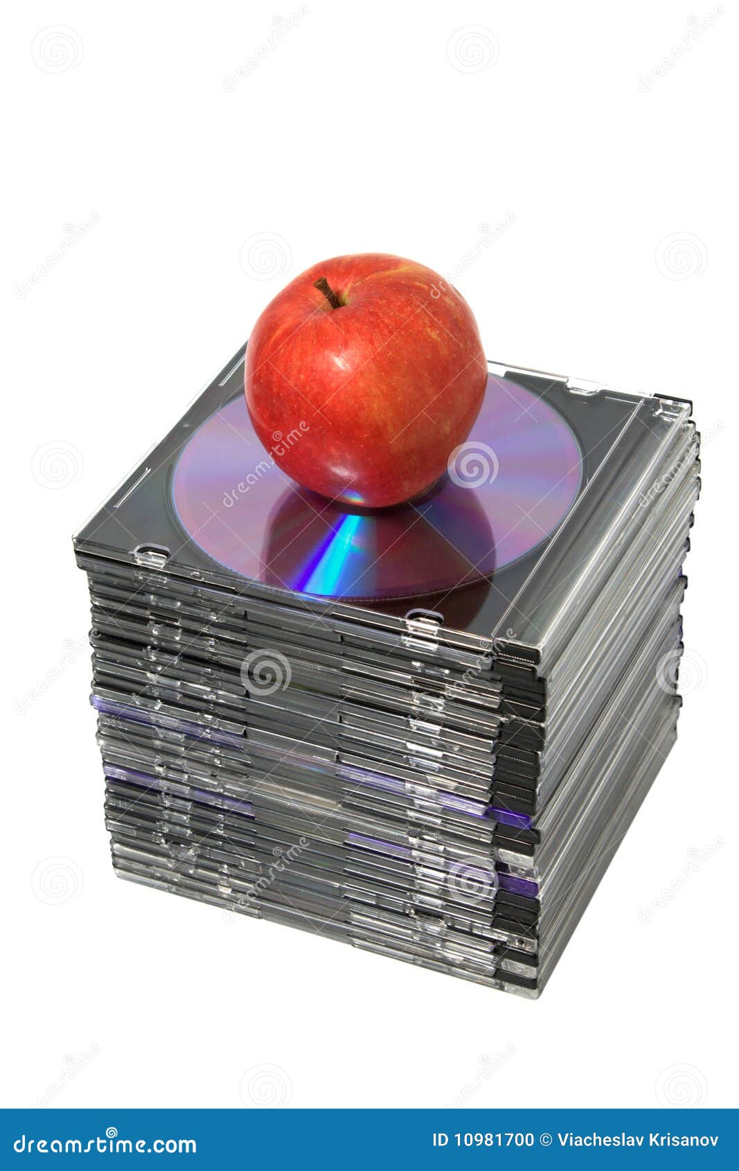 Apple and cd stock photo. Image of learning, view, teaching - 10981700