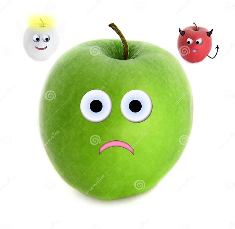 Apple choice stock illustration. Illustration of bright - 21572987
