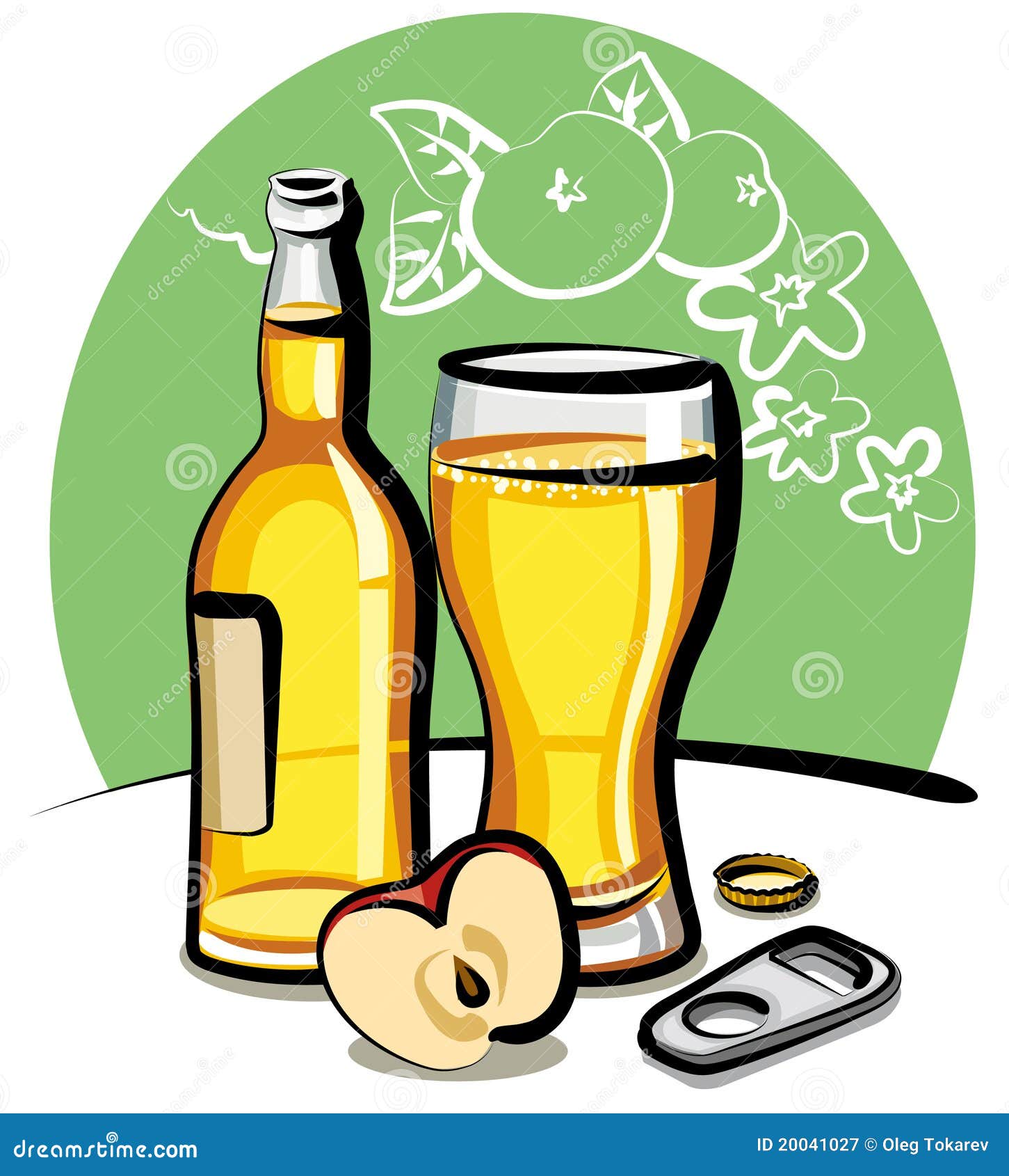Apple Cider Cartoon Vector | CartoonDealer.com #68366559