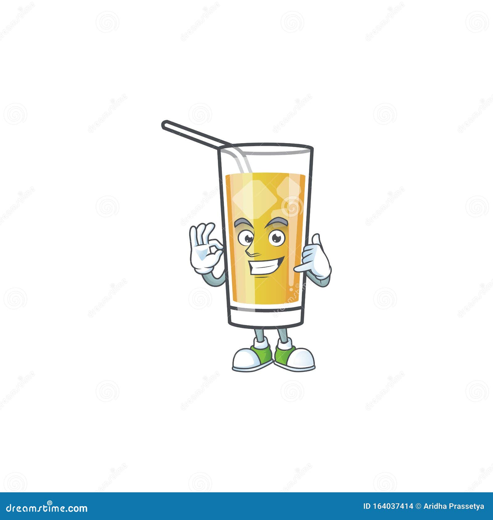 Apple Cider Cartoon with Mascot Character Call Me Stock Vector ...